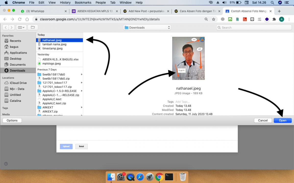 Cara Absen Foto dengan TimeStamp dan meng-upload di Classroom ...