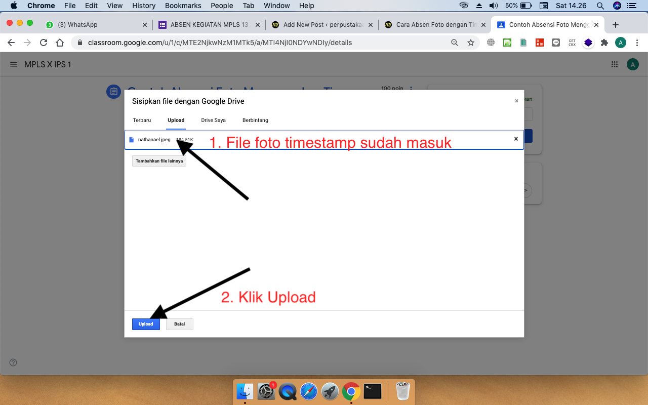 Cara Absen Foto dengan TimeStamp dan meng-upload di Classroom ...