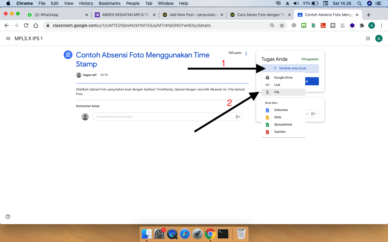 Cara Absen Foto dengan TimeStamp dan meng-upload di Classroom ...